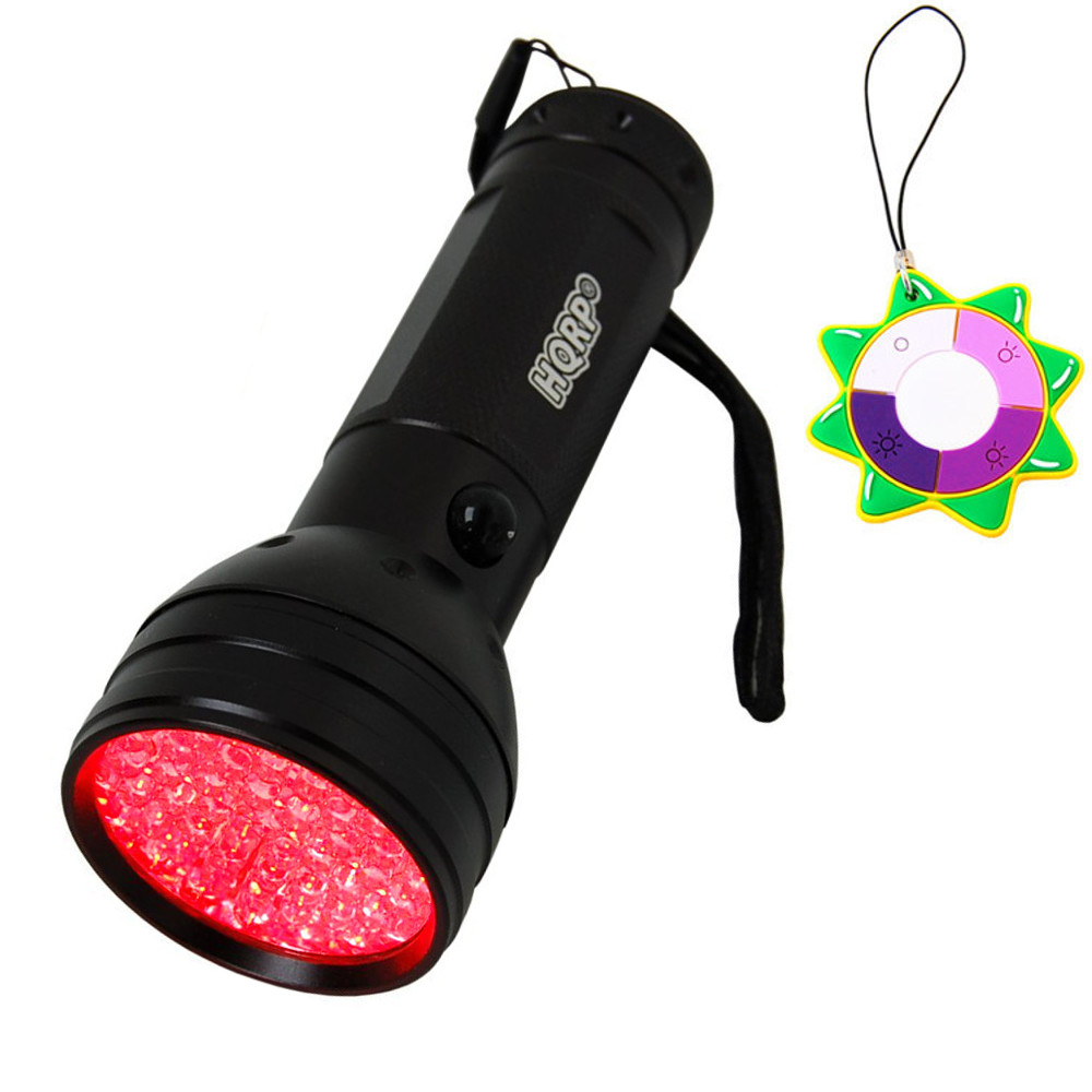 HQRP Red Light 51-LED Tactical Flashlight Torch Lamp for Hunting Night ...