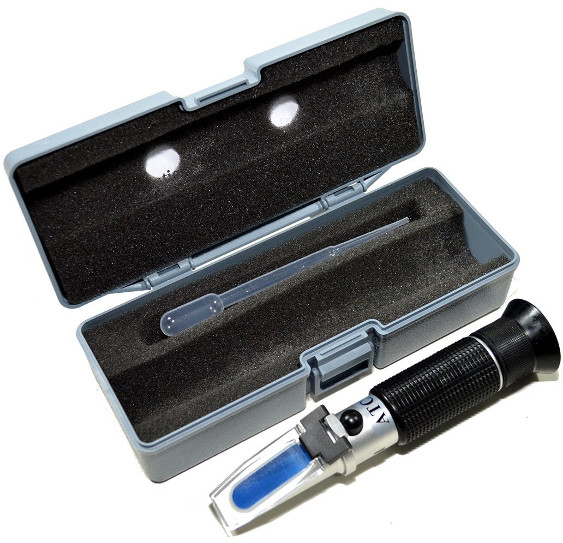 HQRP Sugar Refractometer Brix & Beer Sugar Wine Wort Tester SG 0-32% ...